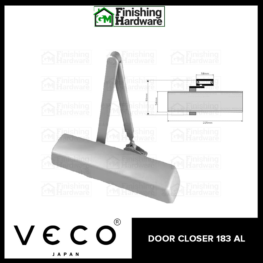 Veco Heavy Duty Arm Type Door Closer 183 AL – GM Finishing Hardware