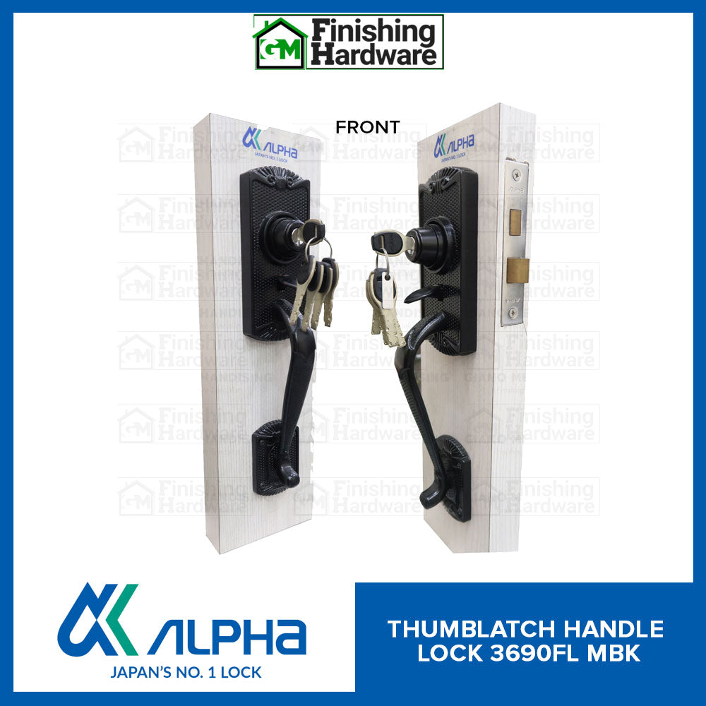 Alpha Entrance Thumb Latch Lockset 3690 FL – GM Finishing Hardware