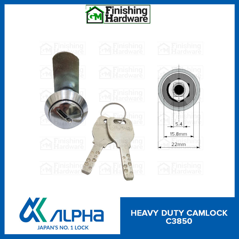 Alpha Heavy Duty Cam Lock C3850 – GM Finishing Hardware