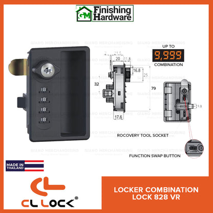 CyberLock Locker Lock 828 VR – GM Finishing Hardware