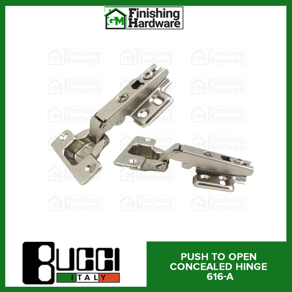 BUCCI Push to Open Concealed Hinges 616 (2pcs/pack) – GM Finishing Hardware