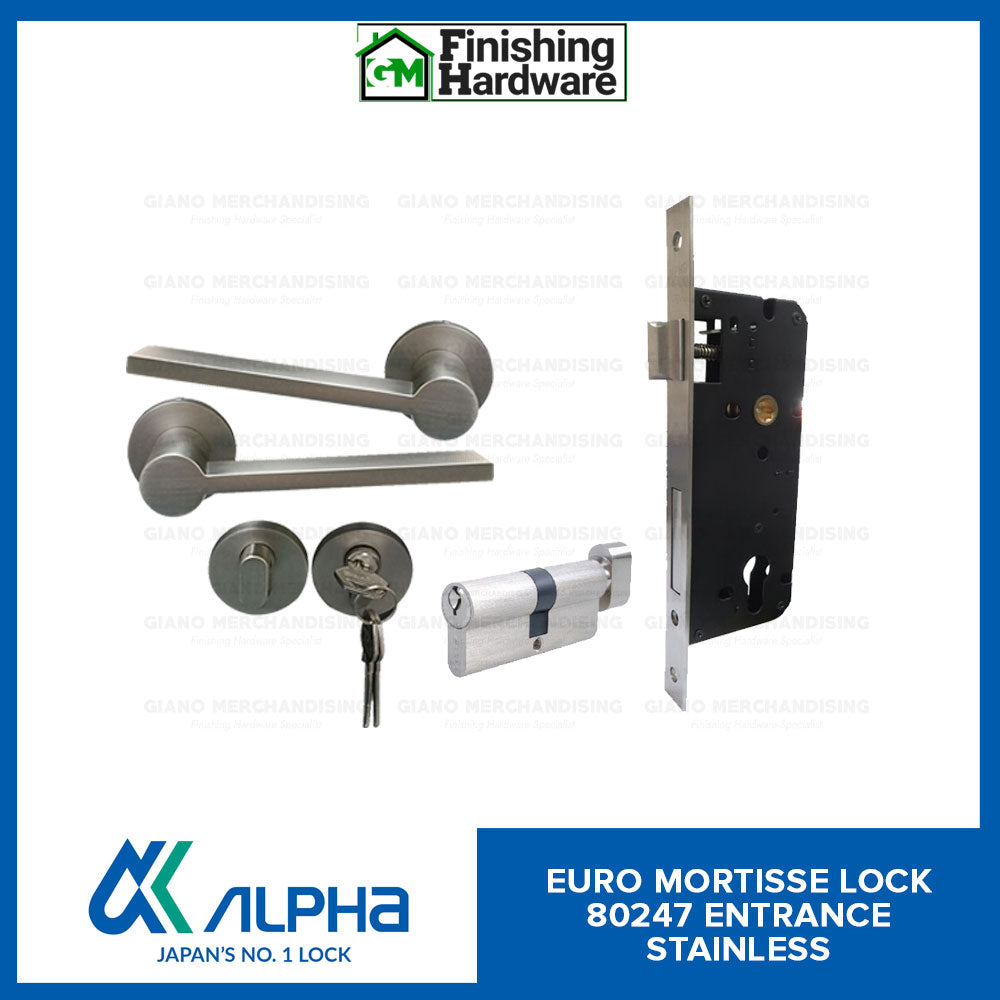 Alpha Euro Mortisse Door Lock 80247 – GM Finishing Hardware