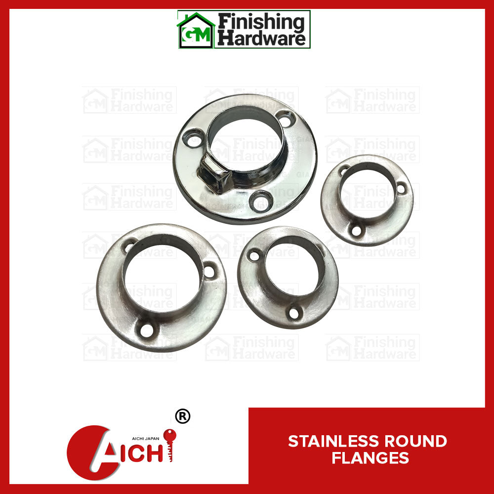Stainless Round Flanges (2pcs) – GM Finishing Hardware