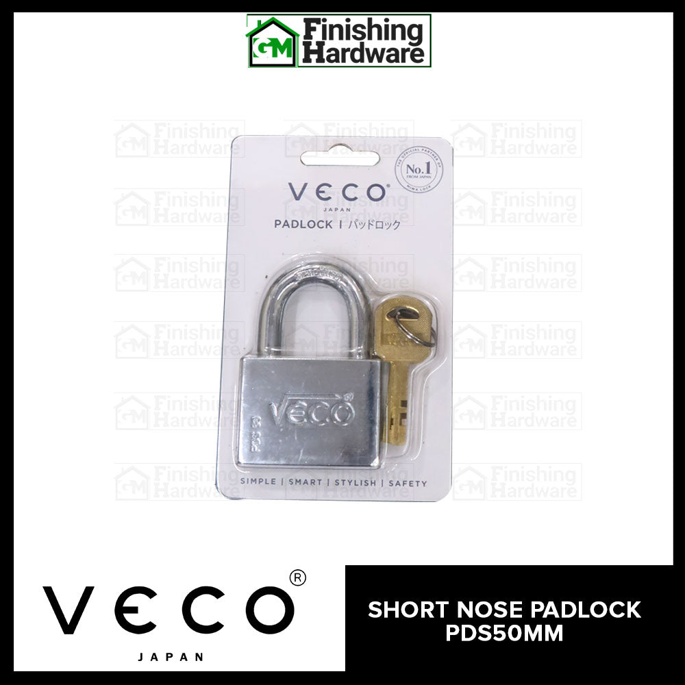 Veco Short Nose Padlock PDS (50MM) – GM Finishing Hardware