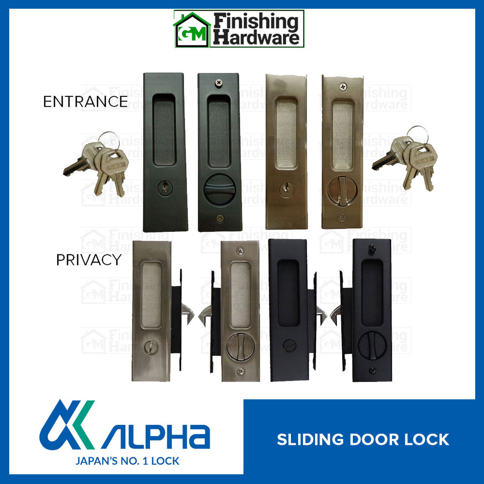 Alpha Sliding Door Lock SL221-1 (Square Type) – GM Finishing Hardware