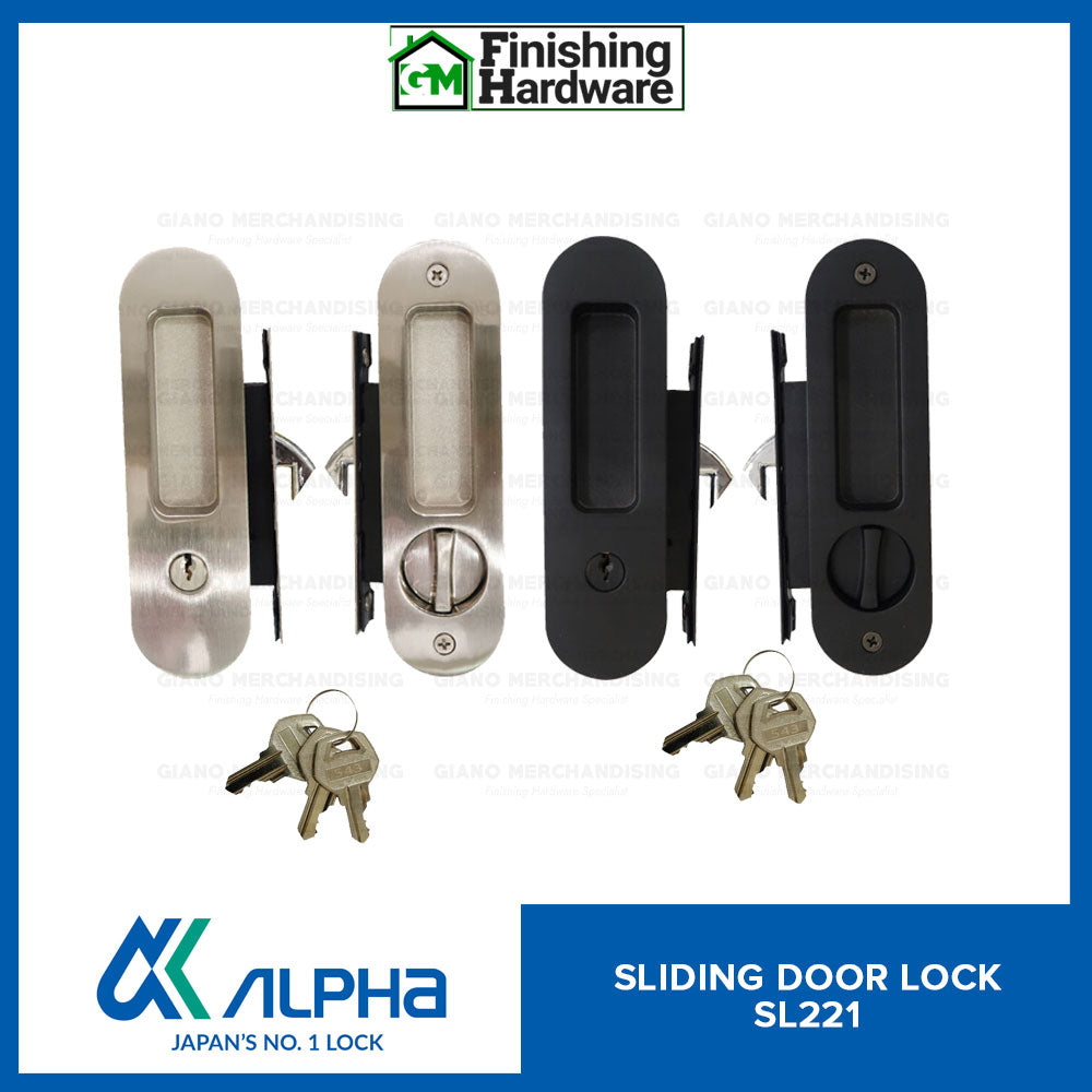 Alpha Sliding Door Lock SL221 (Oval Type) – GM Finishing Hardware
